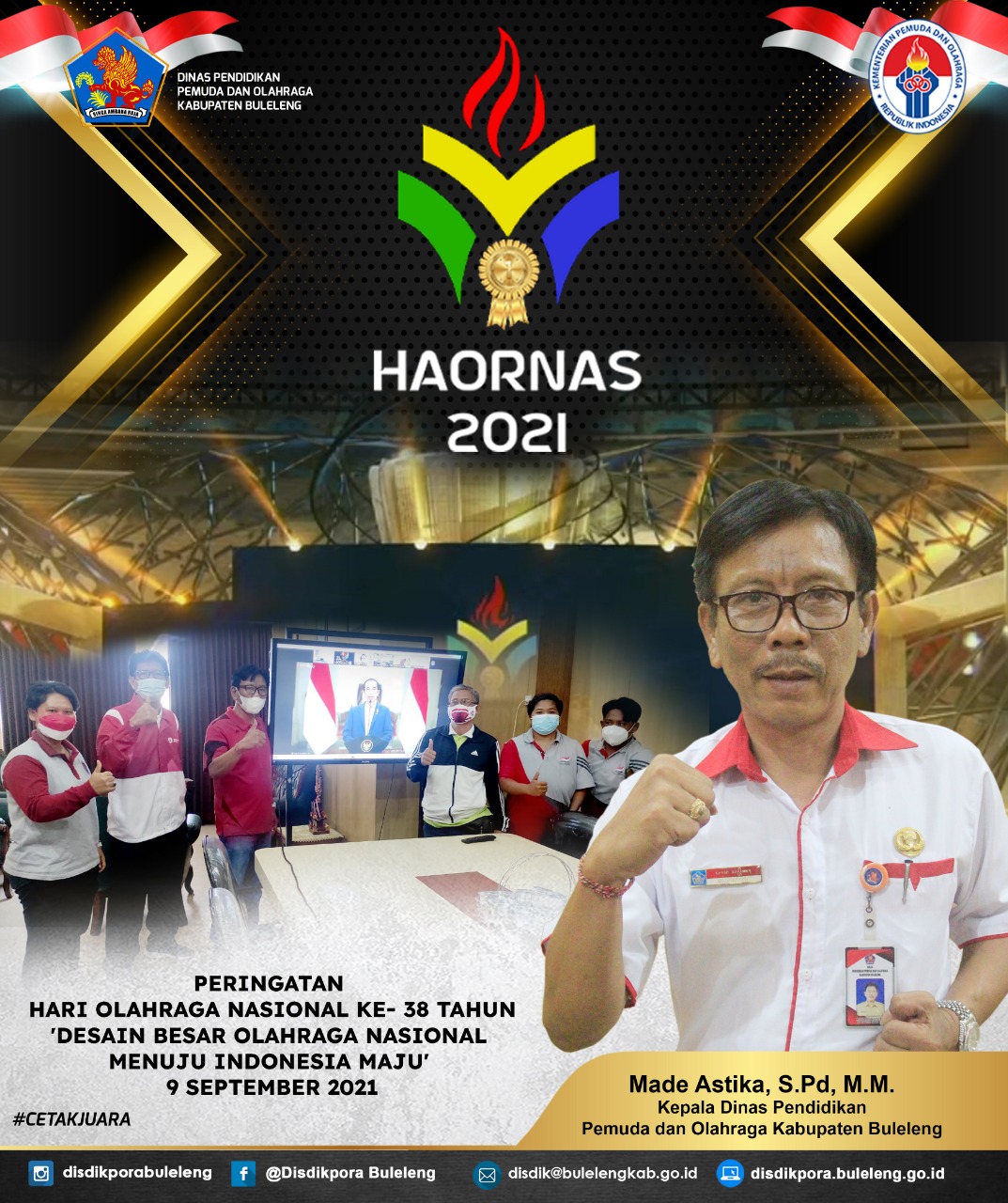 DESAIN BESAR OLAHRAGA NASIONAL JADI TEMA PERINGATAN HAORNAS 2021 ...